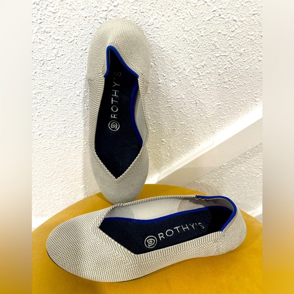 Rothy's | Shoes | Rothys The Flat Grey Round Toe Flats Size 7 | Poshmark